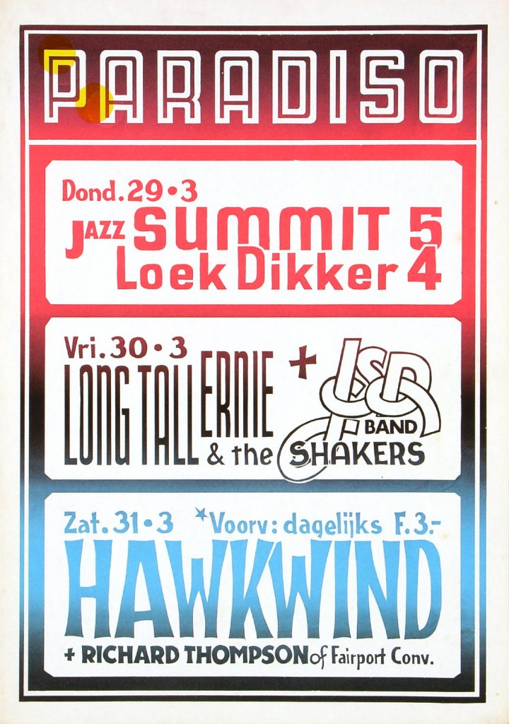 Paradiso Posters – door Martin Kaye